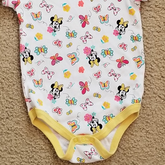 Disney | One Pieces | Disney Baby Girl Minnie Mouse Bodysuit Sz 8m ...